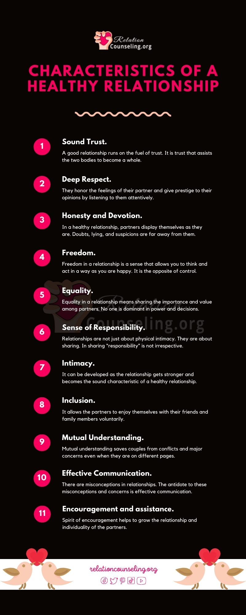 11 SOUND Characteristics of a Healthy Relationship.
