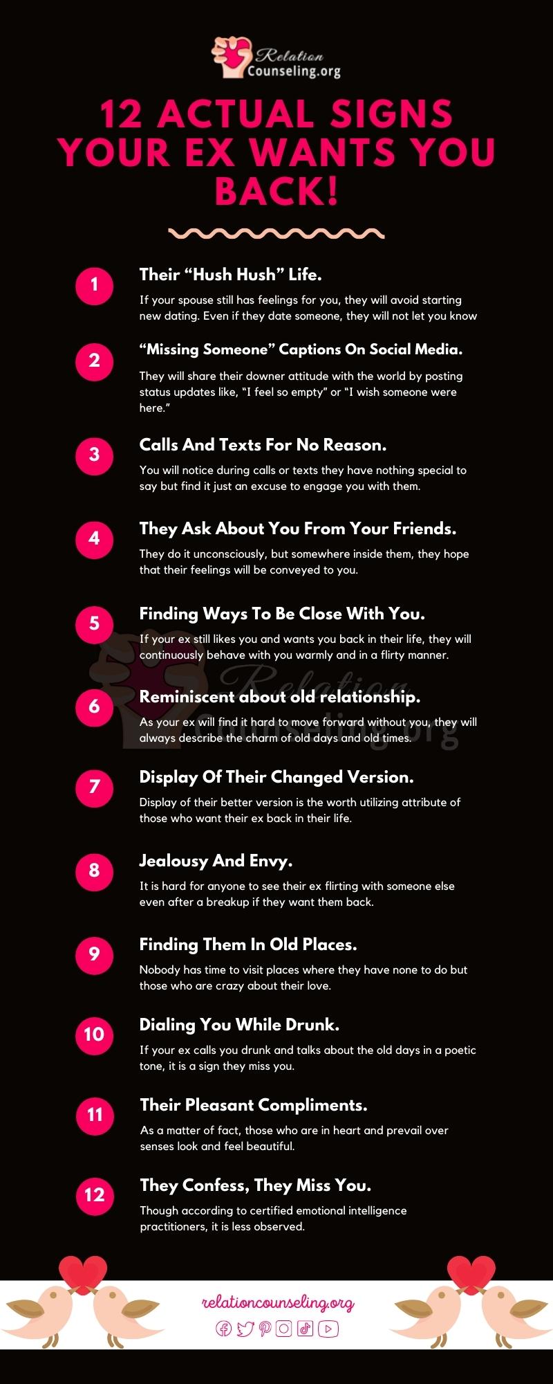 12 ACTUAL Signs Your EX Wants You Back! What to do then?