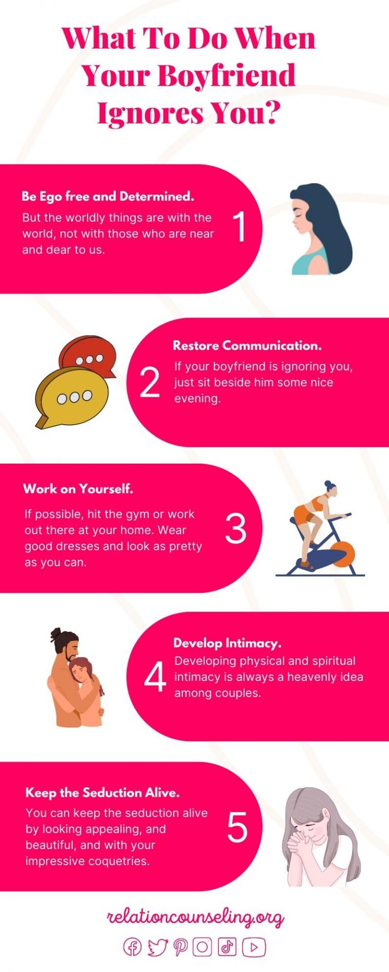 Take 5 STEPS When Your Boyfriend Ignores You! + Reasons!